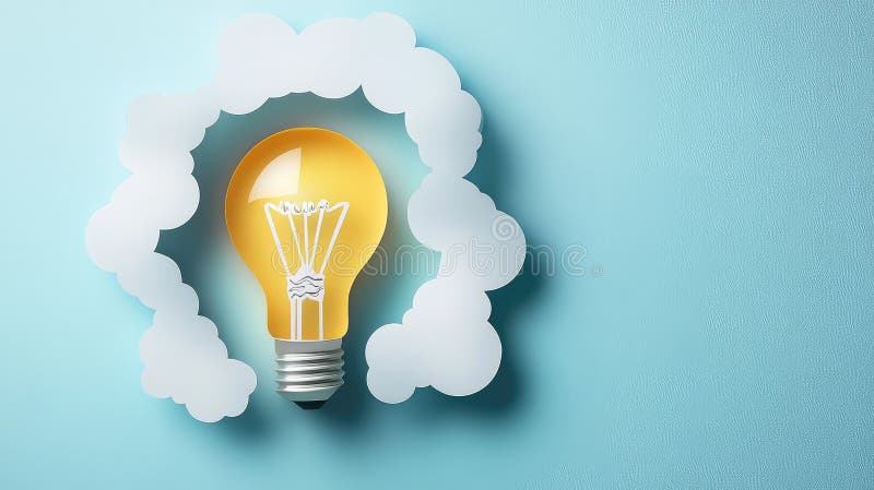 Ideas Elevating Innovation Lightbulb Stock Illustration - Illustration ...