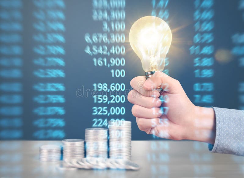 Ideas, Energy Saving Light Bulb Stock Photo - Image of saving, nature ...