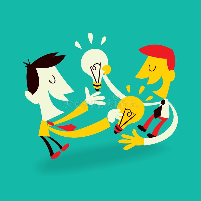 Ideas Exchange stock vector. Illustration of innovation - 24118080
