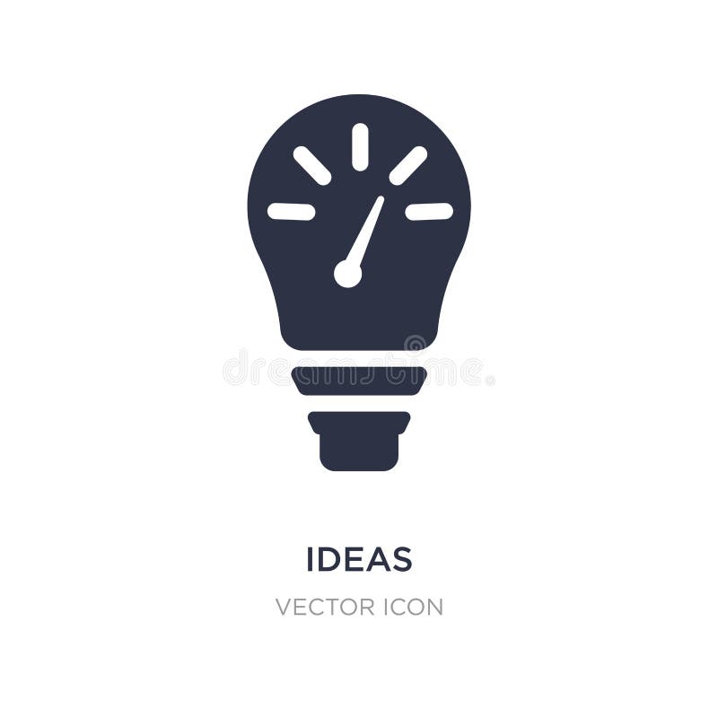 Ideas Icon on White Background. Simple Element Illustration from ...