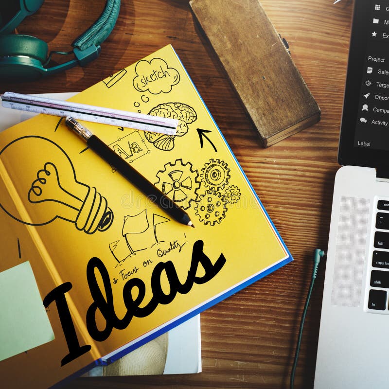 Ideas Idea Vision Design Plan Objective Mission Concept Stock Photo ...