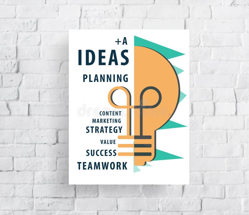 Ideas Idea Vision Design Plan Objective Mission Concept Stock Photo ...