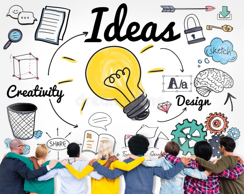 Ideas Idea Vision Design Plan Objective Mission Concept Stock Image ...