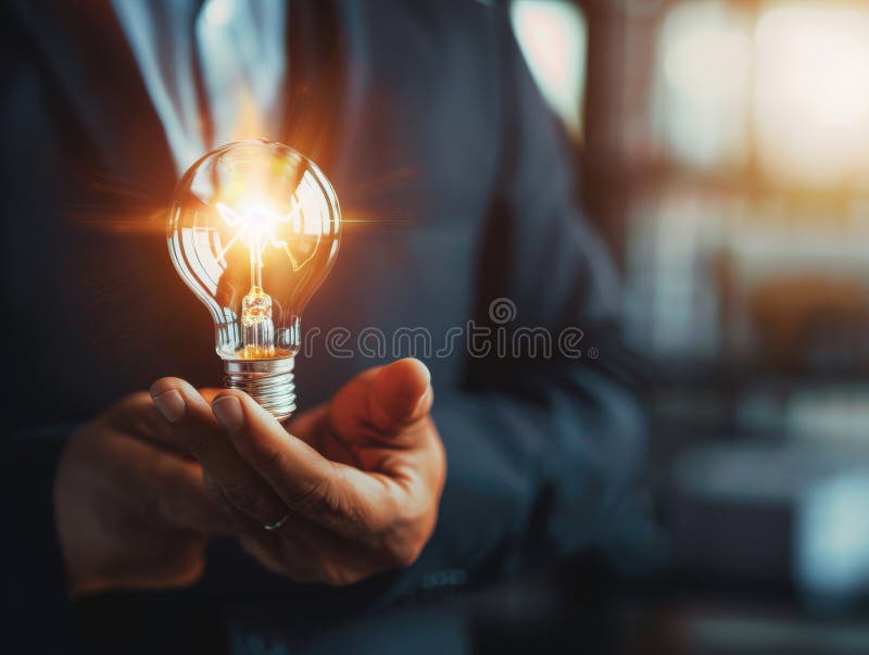 Ideas Ignite Success in the Realm of Business Stock Illustration ...