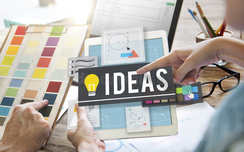 Ideas Innovation Creativity Plan Thoughts Concept Stock Illustration ...