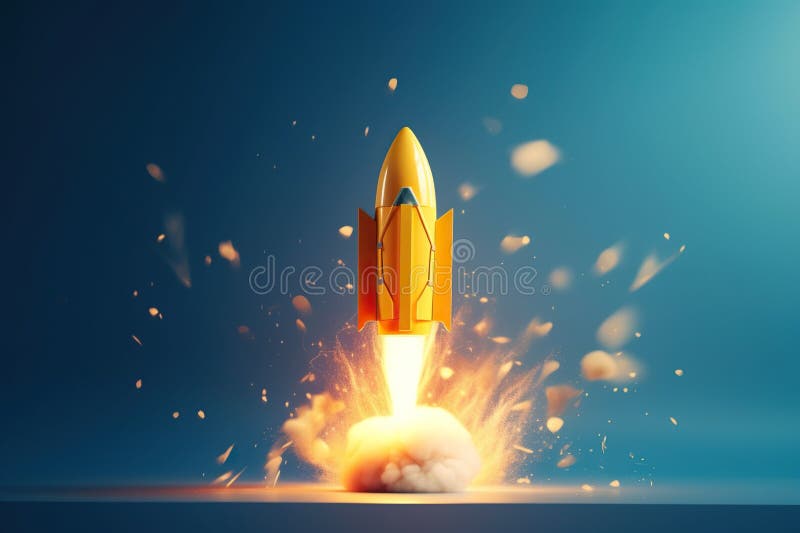 Ideas Inspiration Concepts of Yellow Light Bulb As a Rocket, Created ...