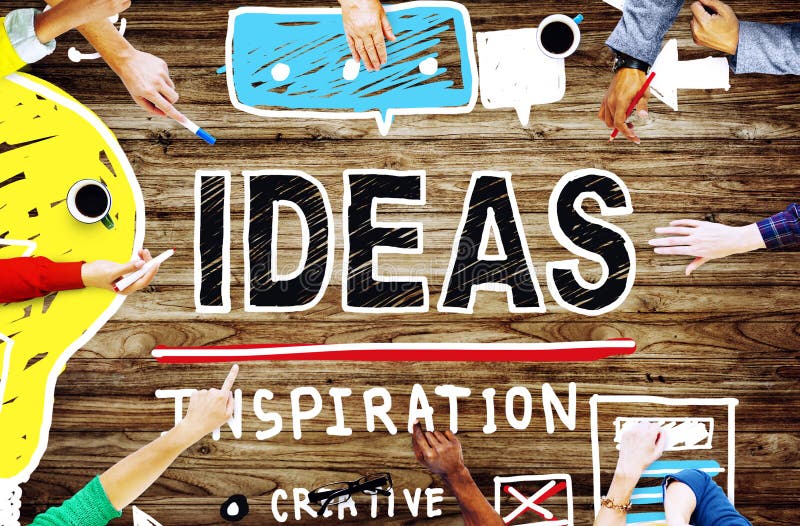 Ideas Inspiration Think Creative Research Concept Stock Photo - Image ...