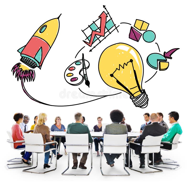 Ideas Inspiration Think Creative Research Concept Stock Image - Image ...