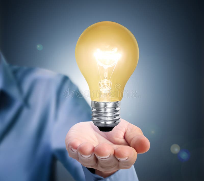 Ideas light bulb stock photo. Image of solutions, plant - 47979172