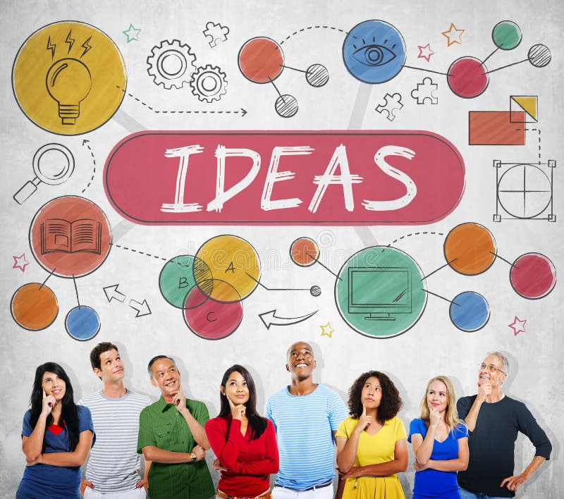 Ideas Mission Imagination Icons Vision Concept Stock Image - Image of ...