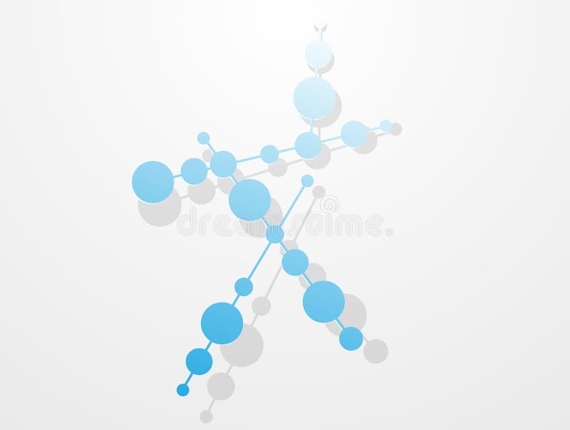 Molecular structure stock illustration. Illustration of chemistry ...