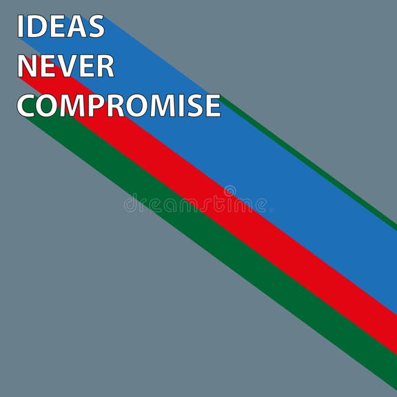 Ideas Never Compromise on Grey Stock Image - Image of fearlessly ...