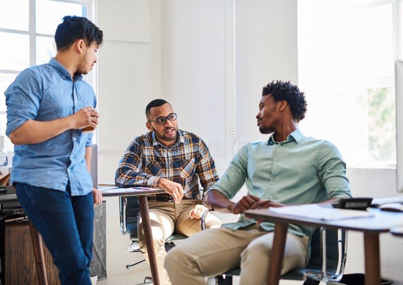 The Ideas Never Stop Flowing in Their Office. a Young Designer Working ...