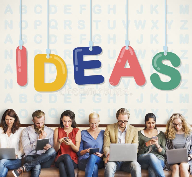 Ideas Plan Design Vision Strategy Thoughts Concept Stock Image - Image ...