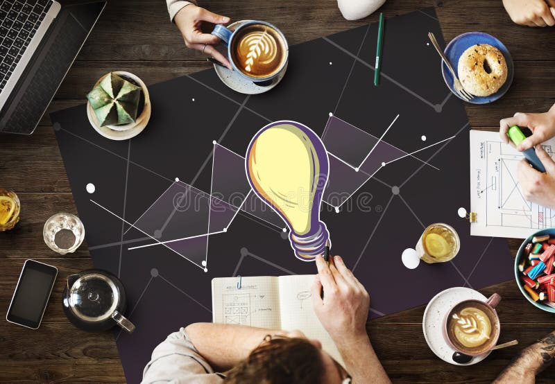 Ideas Progress Vision Inspiration Design Concept Stock Image - Image of ...