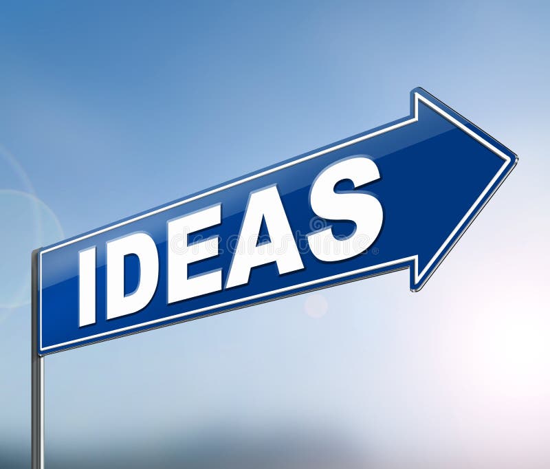 Ideas sign concept. stock illustration. Illustration of perception ...