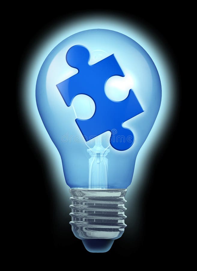 Ideas and solutions symbol stock illustration. Illustration of ...