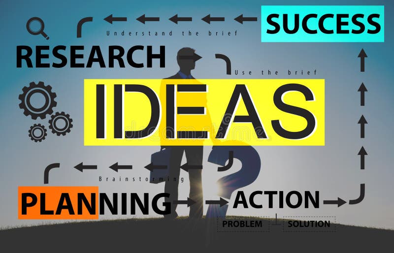 Ideas and success stock illustration. Illustration of ideas - 44554864