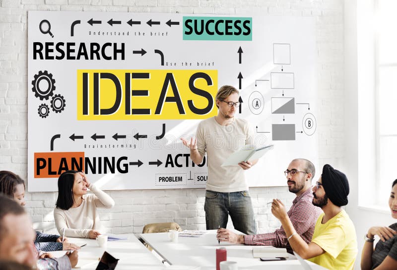 Ideas Success Planning Action Management Concept Stock Photo - Image of ...