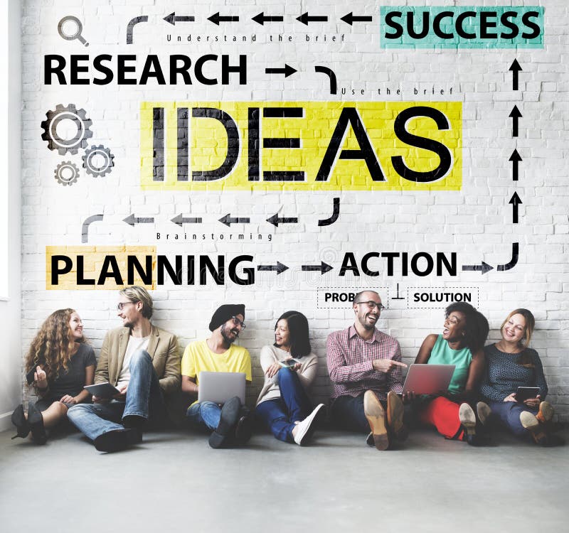 Ideas Success Planning Action Management Concept Stock Photo - Image of ...