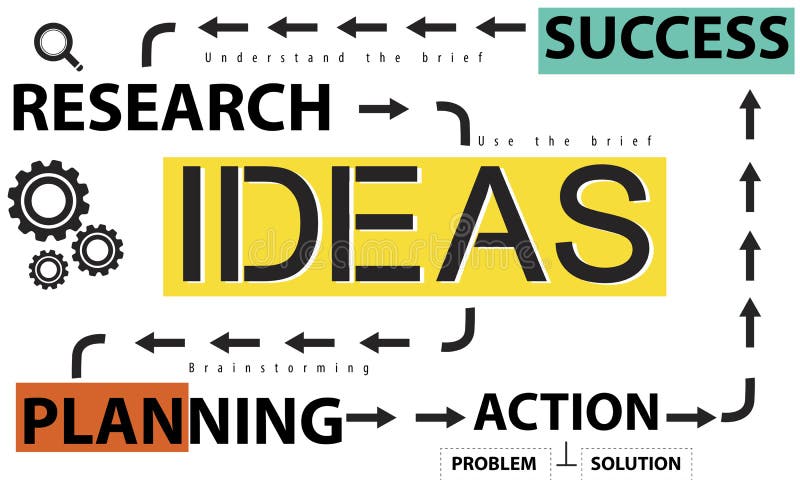 Ideas and success stock illustration. Illustration of ideas - 44554864