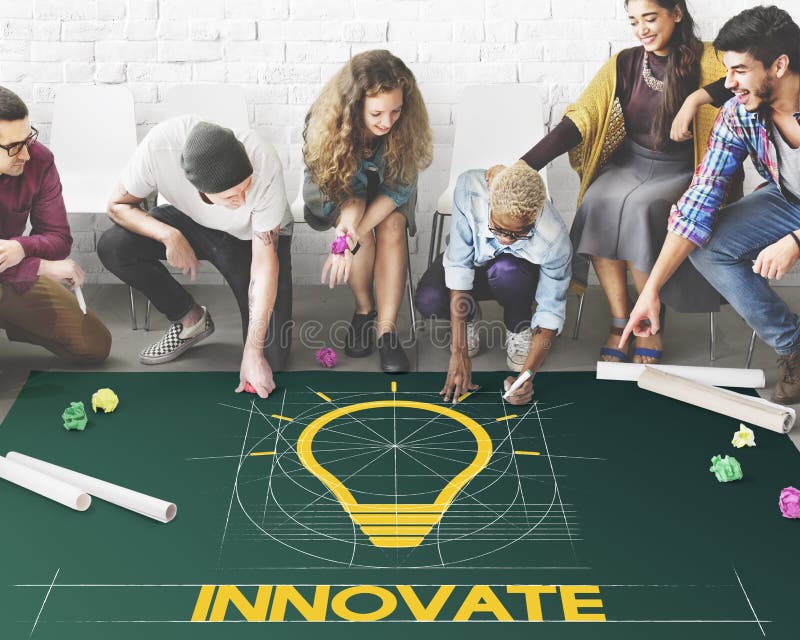 Ideas Think Innovation Creative Imagination Concept Stock Image - Image ...