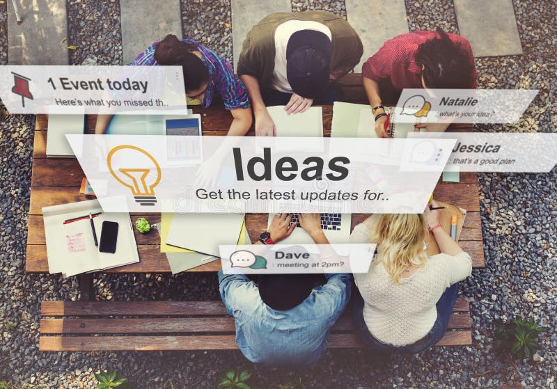 Ideas Thinking Creative Mission Thoughts Concept Stock Photo - Image of ...