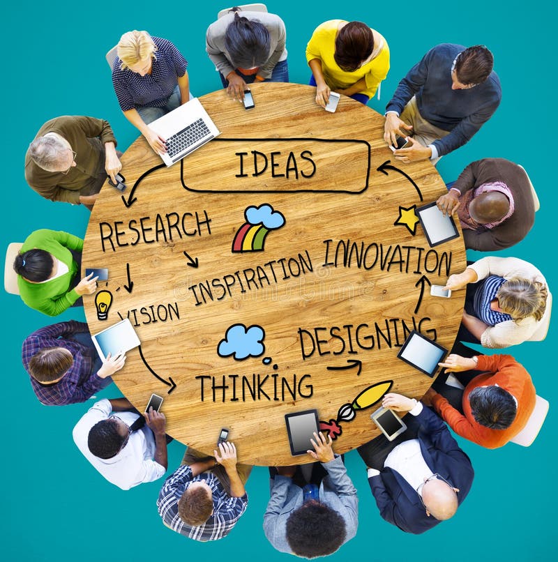 Ideas Thinking Strategy Creativity Planning Inspiration Concept Stock ...