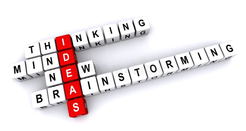 Ideas, Thinking Mind New Brainstorming Stock Illustration ...