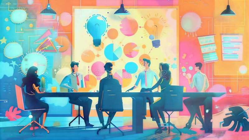 From Ideas To Execution: Harnessing Business Team Brainstorms Stock ...