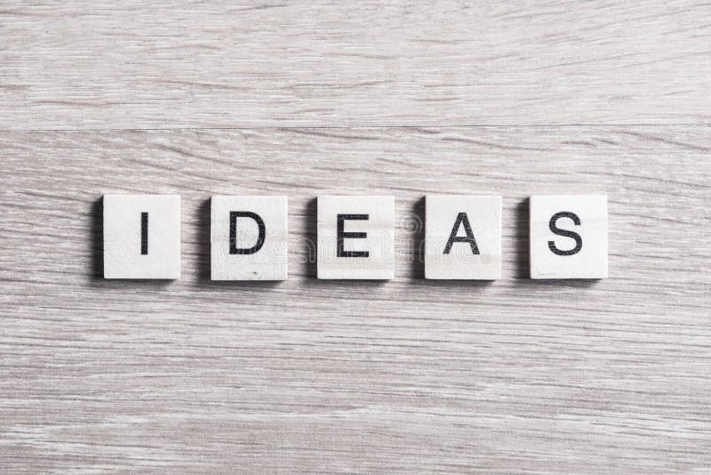Ideas word stock image. Image of idea, mind, cube, brainstorming - 88739061
