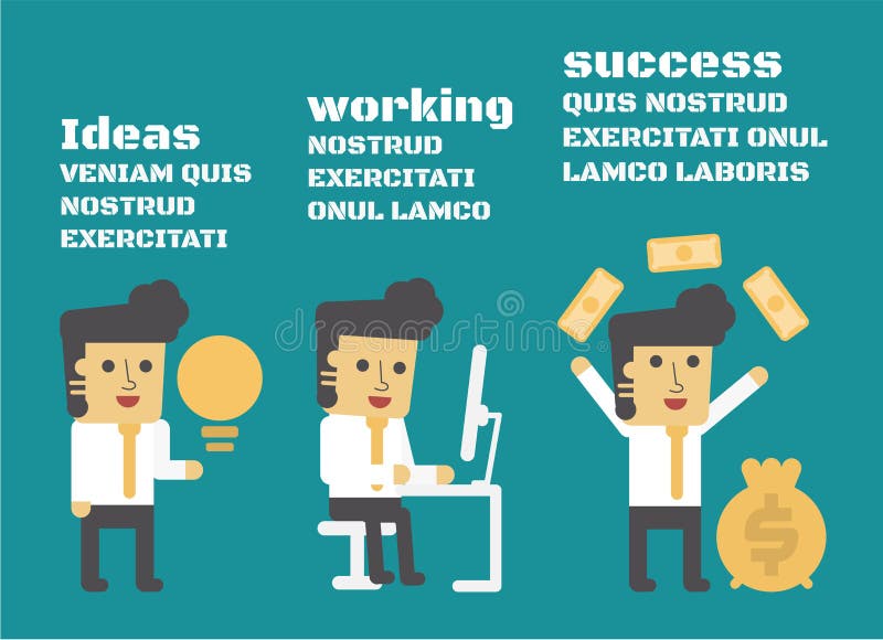 Ideas Working Success stock vector. Illustration of abstract - 47347031