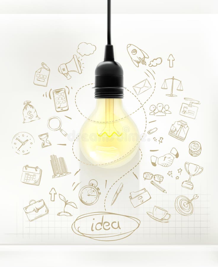 Idee, Bedrijfsinfographicsvector Vector Illustratie - Illustration of ...