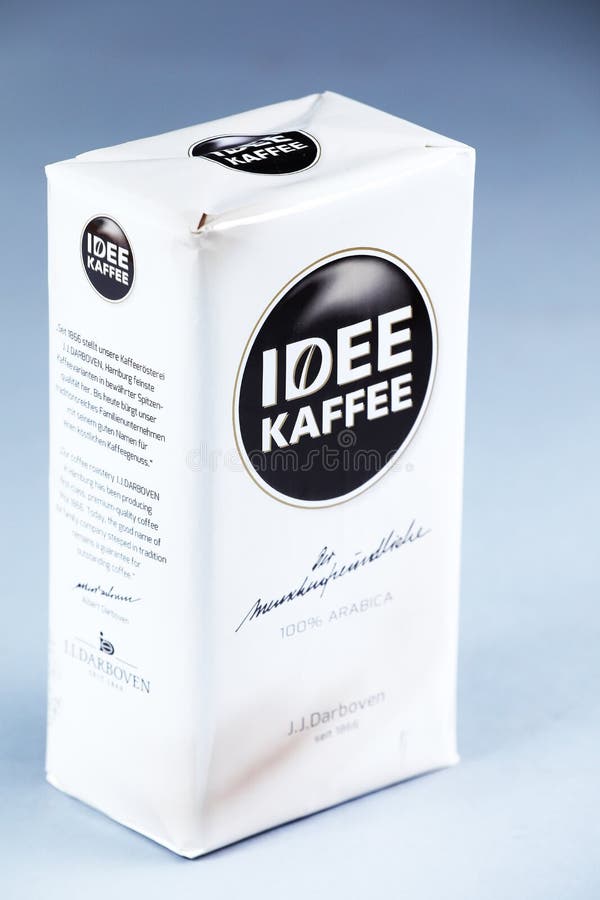 Idee Kaffee Pack of Grounded Coffee, Isolated Editorial Stock Photo ...