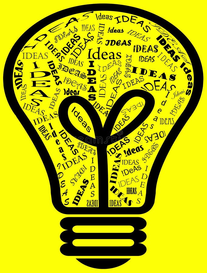 Idee Brillanti Per Le Imprese Nel 2020 Lampadina Stilizzata Con ...