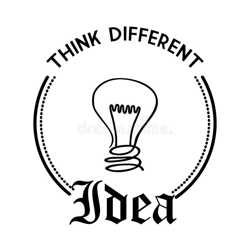 Idee Und Denken Unterschiedliches Design Vektor Abbildung ...