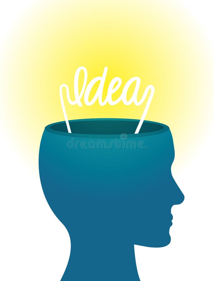 Idee Und Denken Unterschiedliches Design Vektor Abbildung ...