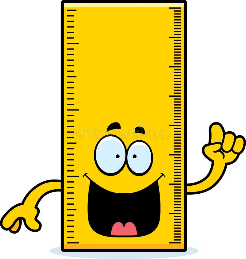 Ideia Da Régua Dos Desenhos Animados Ilustração do Vetor - Ilustração ...