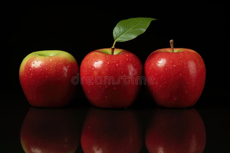 Identical Apples with One Unique Apple Stock Image - Image of generated ...