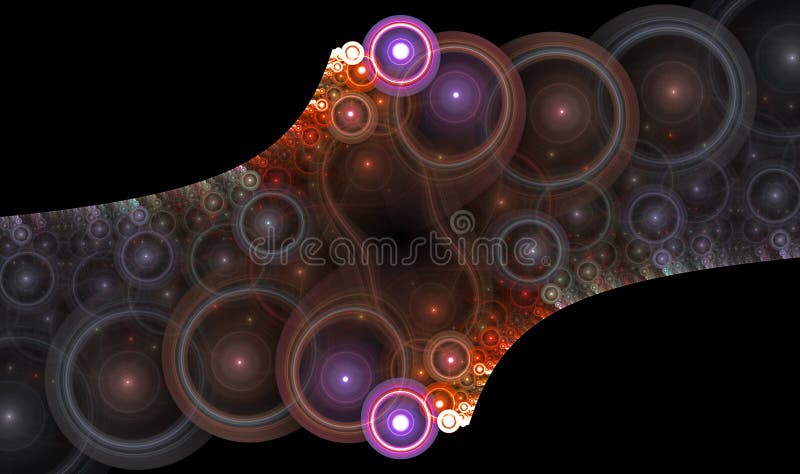 Atomic collision fractal stock illustration. Illustration of design ...