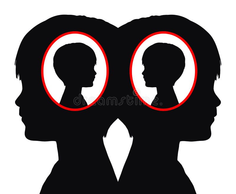 Identical Twins stock illustration. Illustration of little - 10008004