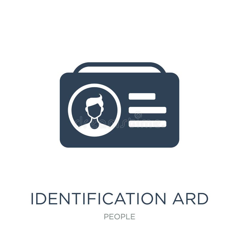 Identification Ard Icon in Trendy Design Style. Identification Ard Icon ...