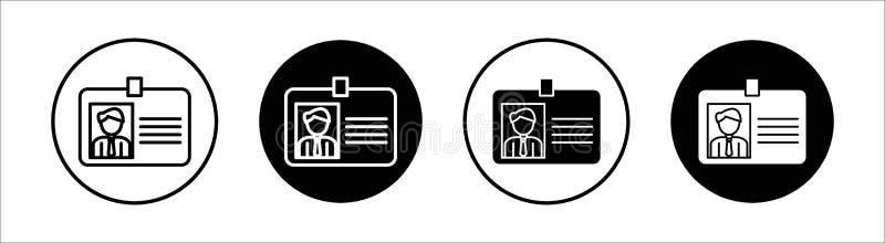Identification Badge Flat Line Icon Set. Identification Badge Thin Line ... Identification Badge Flat Line Icon Set. Identification Badge Thin Line ...