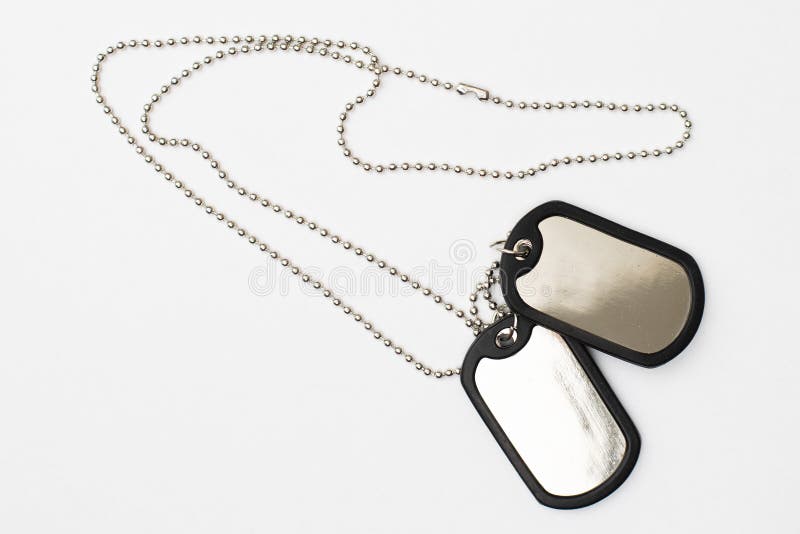 Army chain ID tag stock image. Image of metal, navy, resources - 15877735