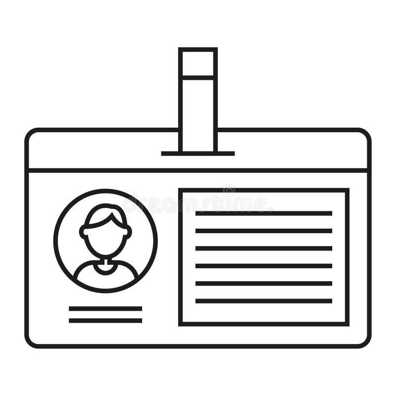 Identification Card Badge Stock Illustrations – 24,090 Identification ...