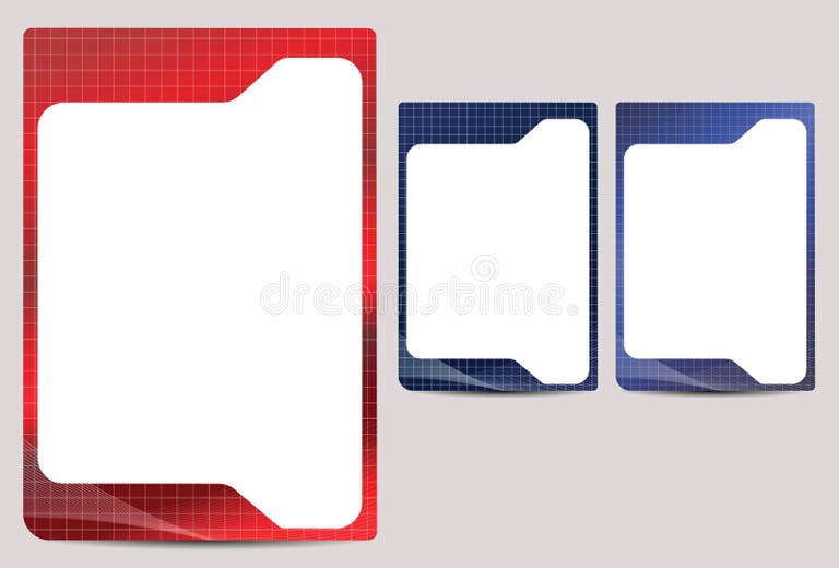 Identification Card Frame Template Design Stock Vector - Illustration ...