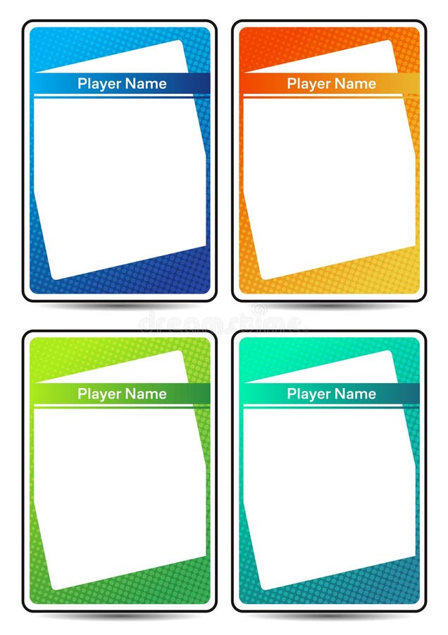 Identification Card Picture Frame Border Template Stock Vector ...