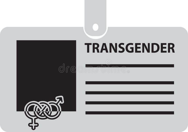 ID card transgender stock vector. Illustration of sign - 248237469