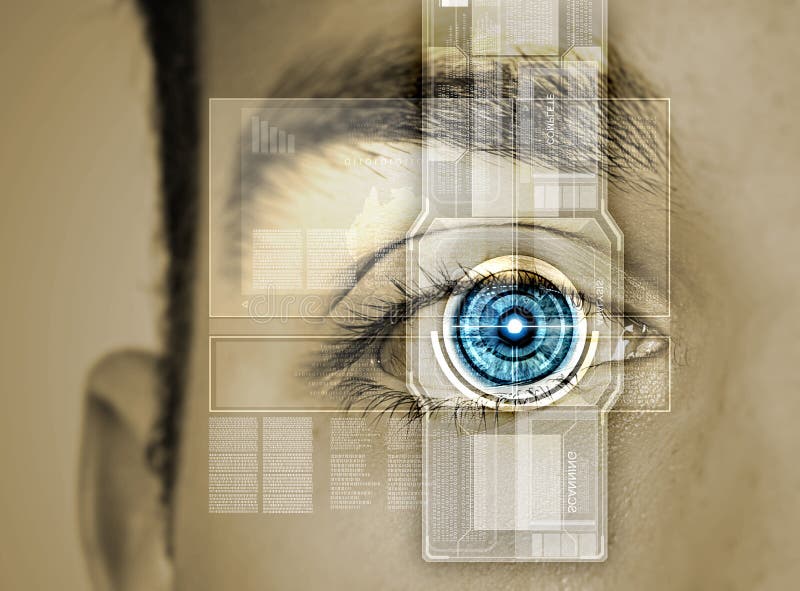 Identification of eye stock image. Image of digital, laser - 33033379