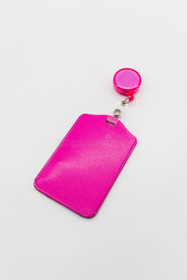 Identification Pink Blank Plastic Id Cards with Clasp and Lanyards ...